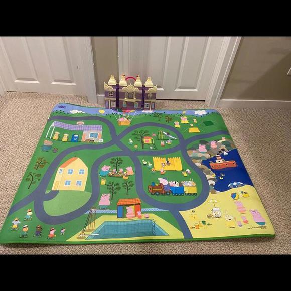 Other | Peppa Pig Playmat Fold And Go Theater House 2 Pigs | Poshmark